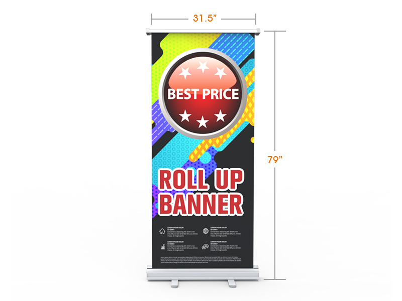 Standard Retractable Banner Stand with Economic Base - Signwin
