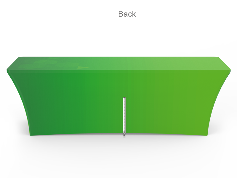 8ft Stretch Fit Back-Zippered Table Cover w Graphic Printing - Signwin