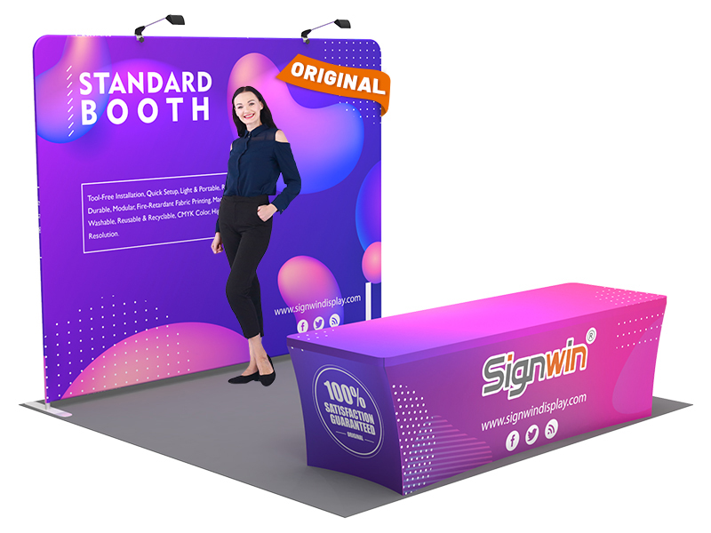 Custom 10x10ft Standard Flat Backdrop & Stretch Fit Back-Zippered ...