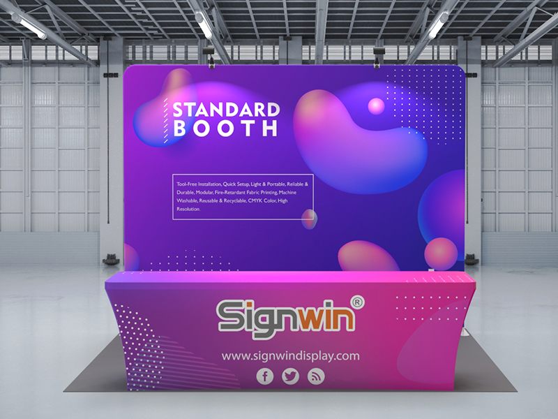 Booth Display Backdrops InstaHibit Portable 10X8Ft Tradeshow Booth